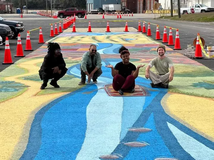 EnMarket Arena Water Works pedestrian walkway mural project | Culture ...